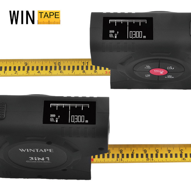 wintape digital display laser rangefinder laser tape measure three-in ...