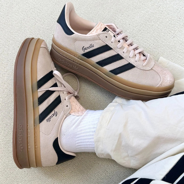 adidas Adidas Clover Women's GAZELLE BOLD W Retro Casual Sports Shoes ...