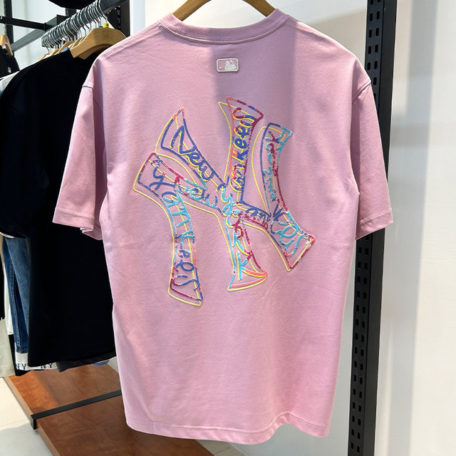 MLB couple short-sleeved 2025 new men and women half-sleeved NY ...