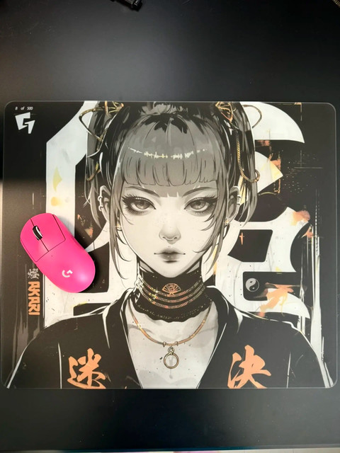 GLSSWRKA Akari akari Kazemi's same replica gaming glass mouse pad Valorant