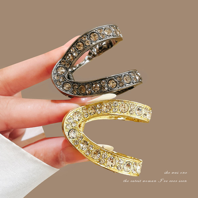 Bumble head v-shaped clip women's high-end 2025 new style hair clip ...