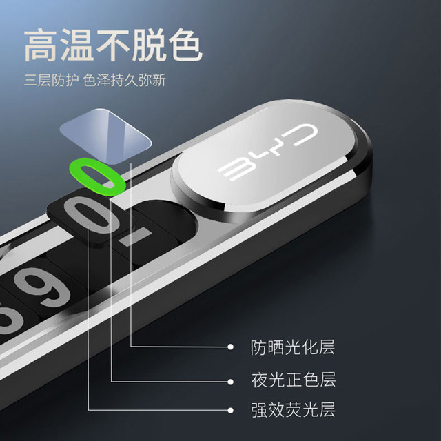 BYD Tang Song Qin and Han Plus/Pro/MAX car temporary parking license ...