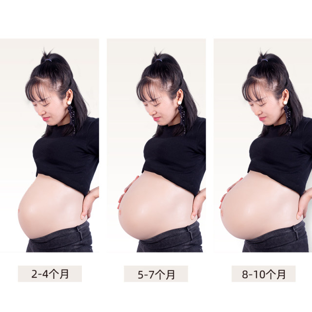 Fake belly pregnant woman simulated pregnant belly pregnancy silicone ...