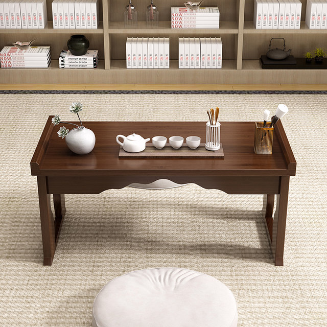 Tatami tea table solid wood Chinese style low table tea table foldable ...