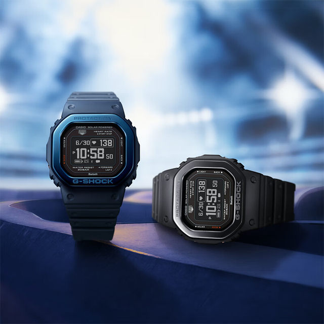 Casio watch men and women heart rate small square meter step blood ...