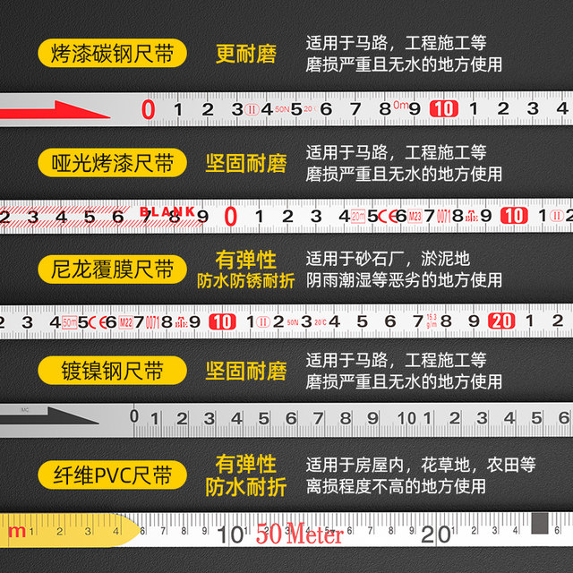 Large tape measure 50 meters steel tape measure 100 meters long ruler ...