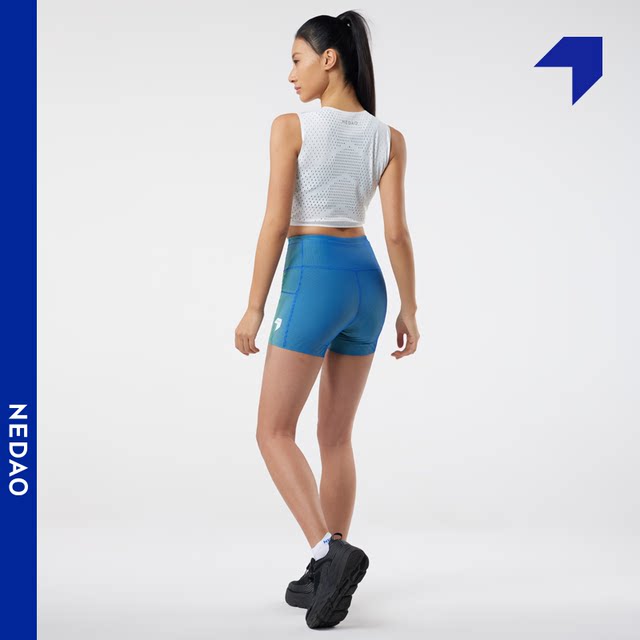 Running shorts NEDAO inner channel women's one-point colorful marathon ...