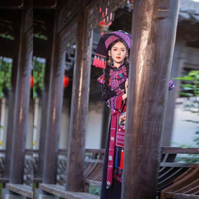 New Miao costume adult adult Guangxi Zhuang performance costume Maonan ...