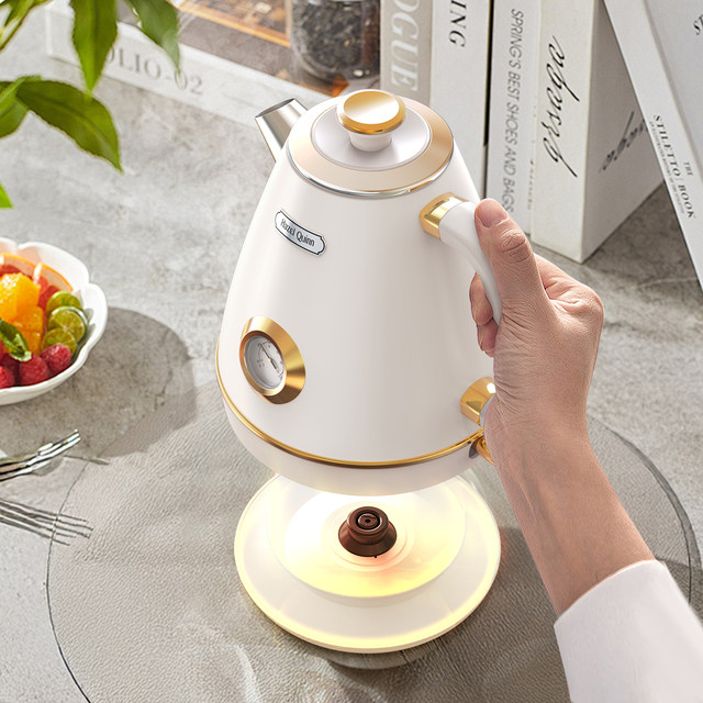 Haisuquin linen white Italian simple and high-end electric kettle UK ...