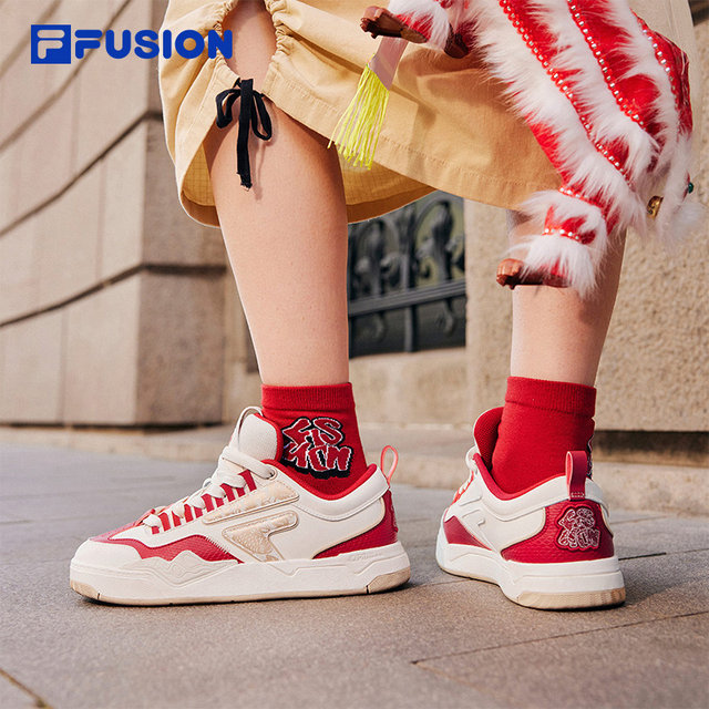 FILA FUSION Philip Tide Nollie Board Shoes 2025 New Year CNY red casual ...