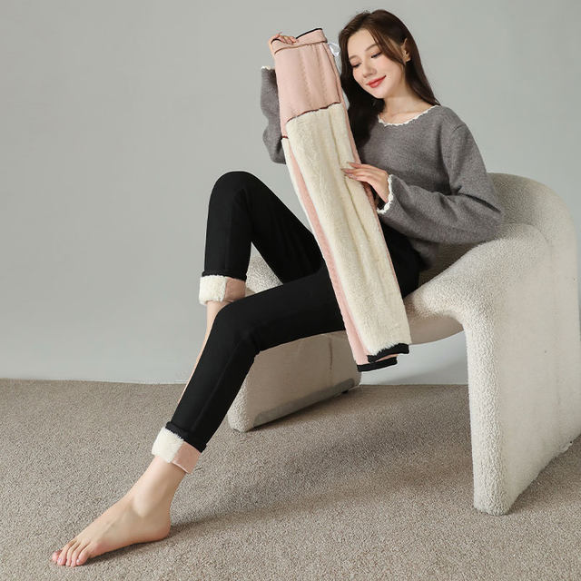 Silk warm pants for women in winter 2024 plush velvet thickened ...