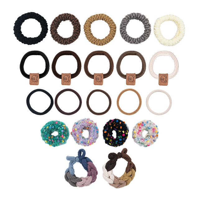 Lianjiaist hair rope gift package 88 hair circles female simple hair ...
