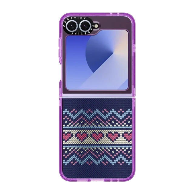 Spot CASETiFY blue Fair Scottish knitted sweater suitable for Samsung ...