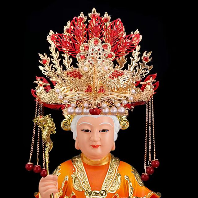 Black Mother Taishan Grandma Queen Mother's Goddess Phoenix Crown and ...