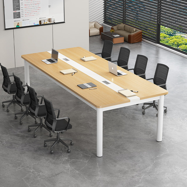 Conference table, long table, simple modern conference room reception ...