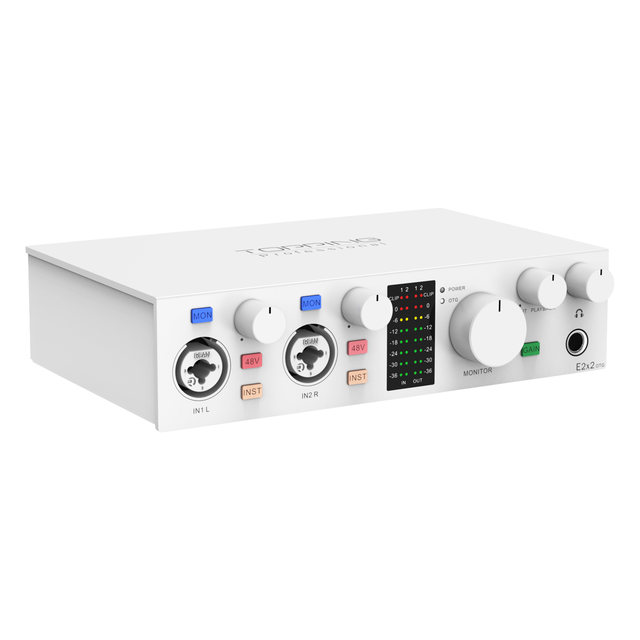 New product TOPPING E2x2 OTG audio interface computer external sound ...