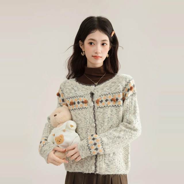 Link 1 Collection Link Sweater Cardigan Knitted Sweater Women