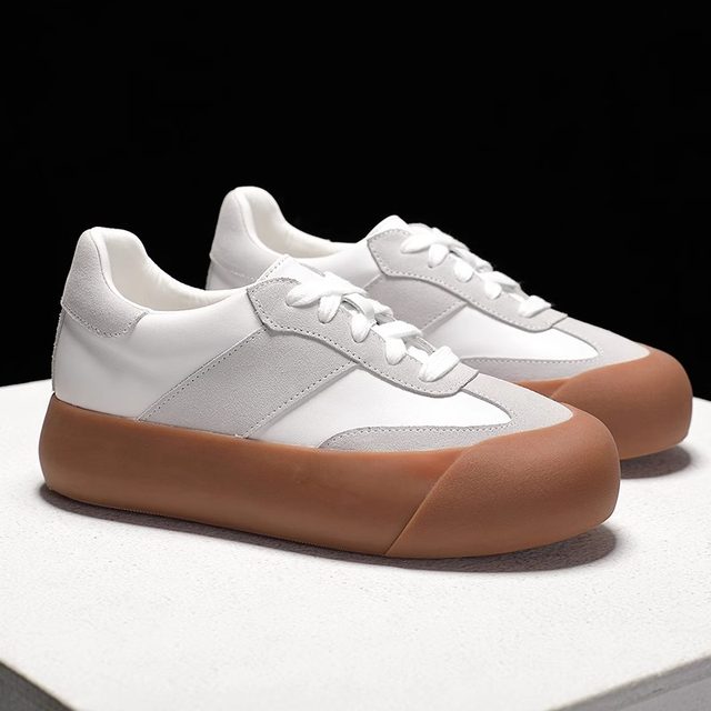 Bai Jingting same goodbai puff shoes for men thick sole height ...