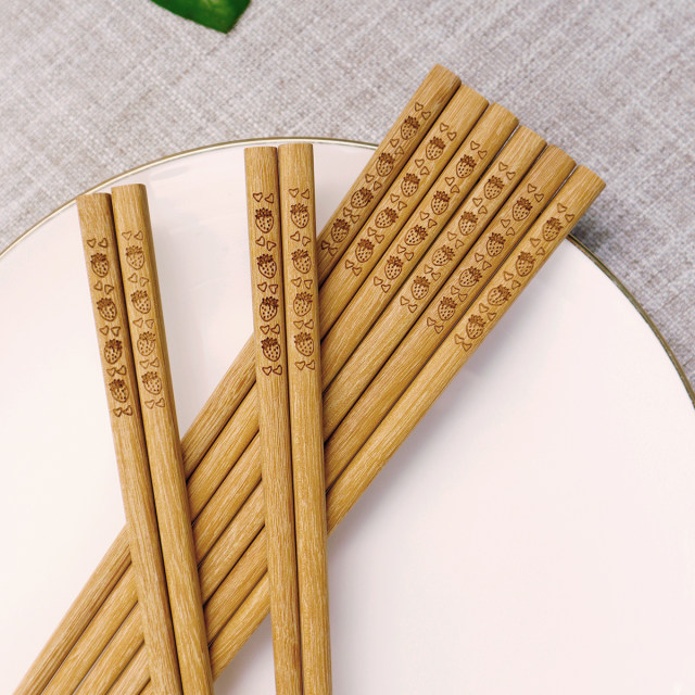 Mulin yellow sandalwood household chopsticks without lacquer wax ...