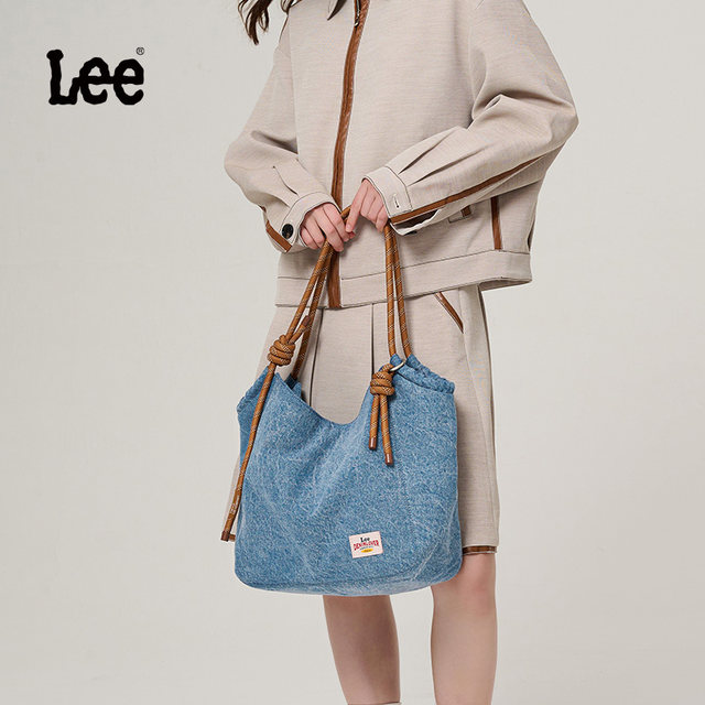 Lee official wing bag women's shoulder tote bag large capacity work ...