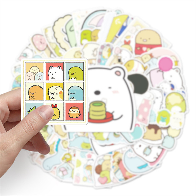50 cartoon cute mini bio doodle personalized creative stickers ...