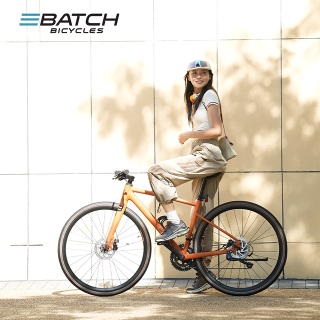 Batch F1 flat handlebar road bike aluminum alloy built-in light urban ...