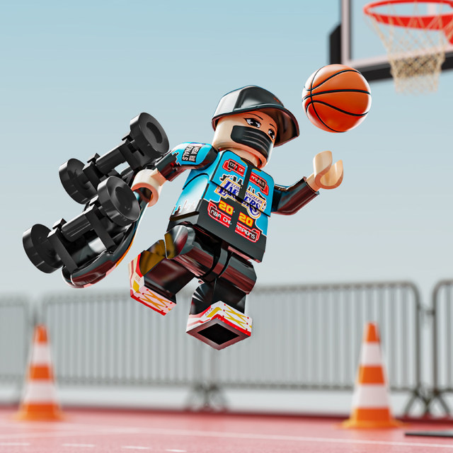 ikun chicken you are too beautiful Lego figure building blocks Cai Kun ...