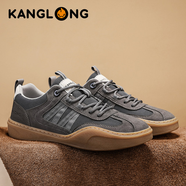 Kanglong men's shoes 2025 new casual board shoes men's soft sole low ...
