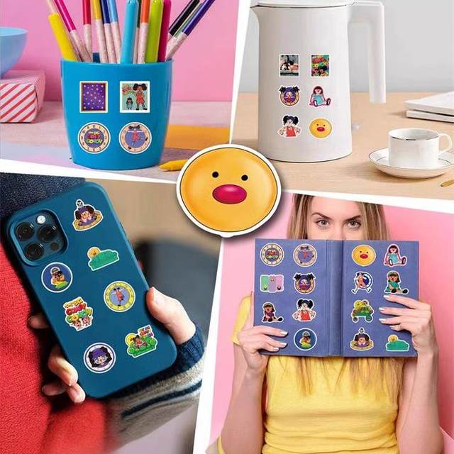 50 pictures anime dopamine clown girl waterproof niche stickers ...