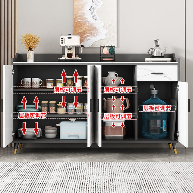 Stone sideboard sideboard wall integrated storage cabinet household ...