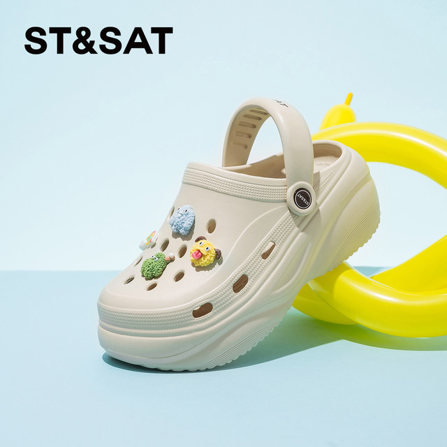 Saturday hole shoes for women 2025 new summer wear anti-slip and anti ...