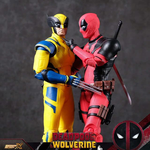 Genuine Deadpool and Wolverine movie prototype hand-held articulated ...