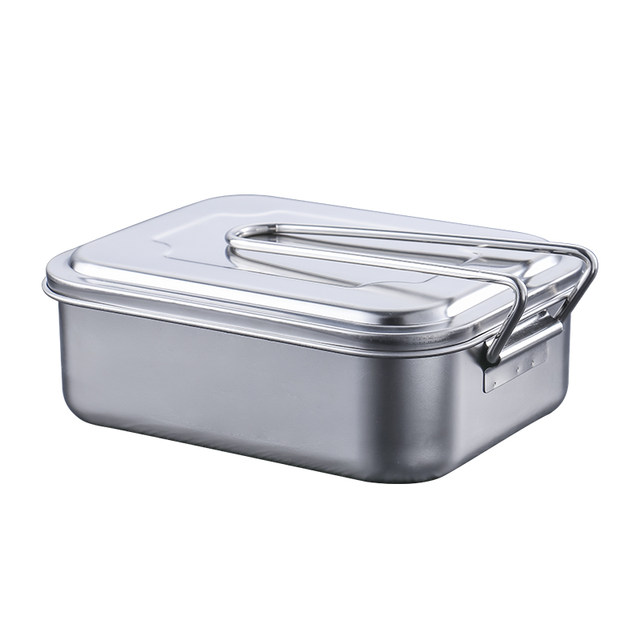 304 stainless steel lunch box food grade rectangular belt cover ...