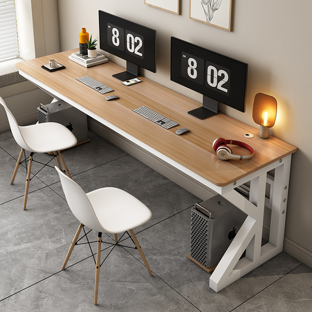 Simple double computer table desktop e-sports table bedroom home table ...