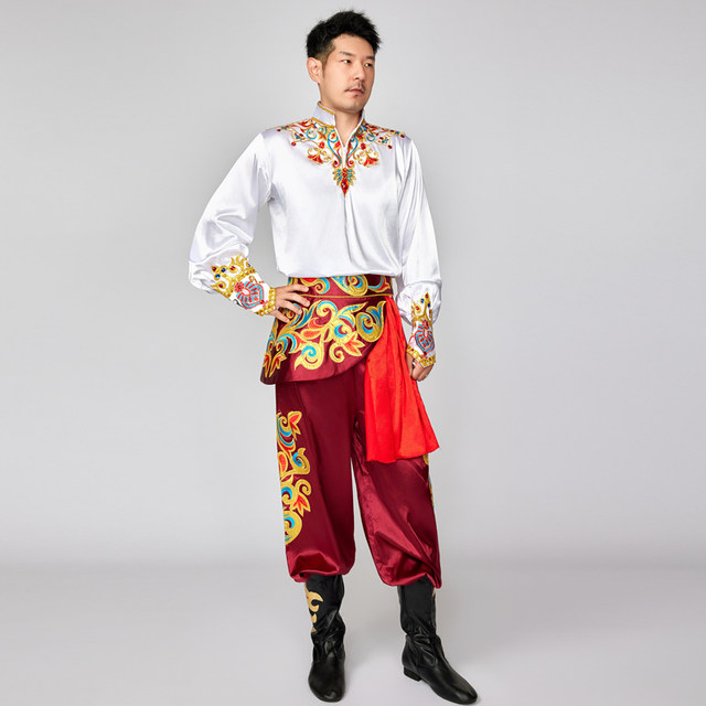 Xinjiang Hui Clothing Uyghur Clothing Minority Men's Dance Performance ...