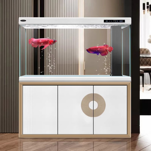 Hanba's new Chinese -style super white fish tank living room large ...
