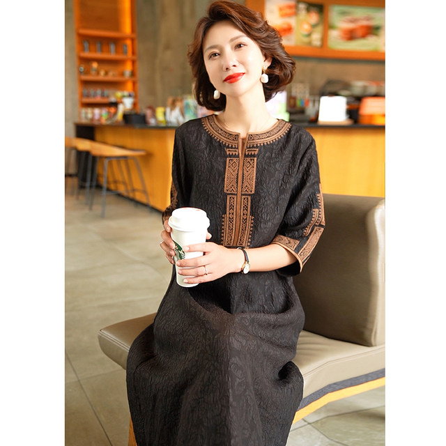 Hangzhou Silk 2025 summer middle-aged women's high-end fragrant cloud ...