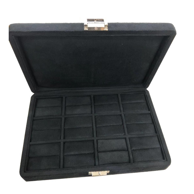 High-end jewelry box jewelry box microfiber jewelry box storage ...