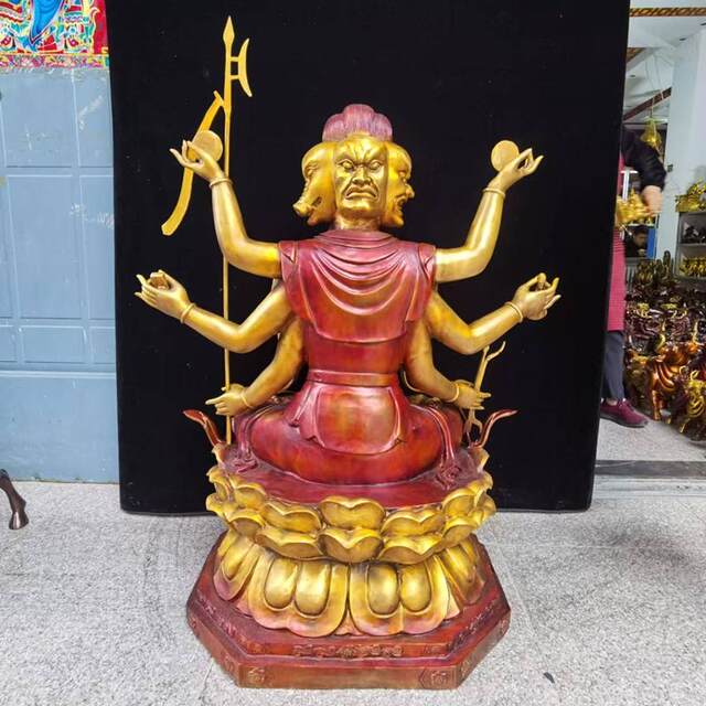 Pure bronze Doumu Yuanjun Ziguo Virgin Four Royal Beidou Seven Stars of ...