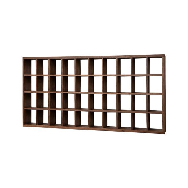 Fanhan Black Walnut Duobao Pavilion Tea Cup Storage Rack Wall-mounted ...