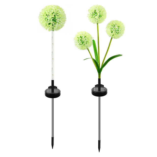 Outdoor courtyard garden solar dandelion lantern onion ball light ...