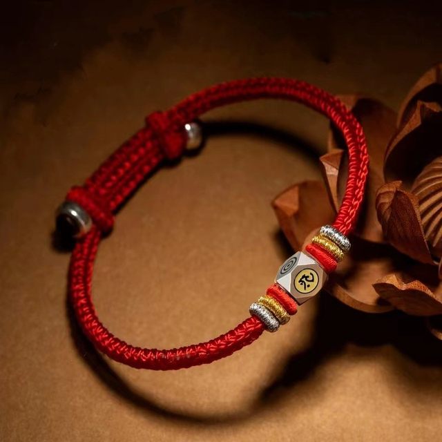 2025 zodiac year red rope zodiac Buddha amulet guardian rope bracelet ...