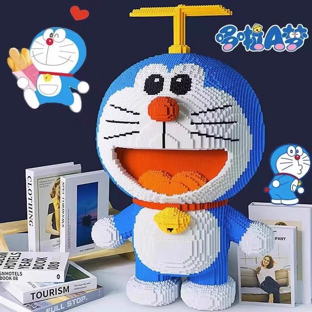 God of Wealth Doraemon Building Blocks National Trend Adult High ...