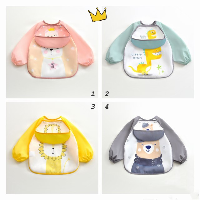 Children's eating coveralls are waterproof, anti-dirty and anti-wearing ...