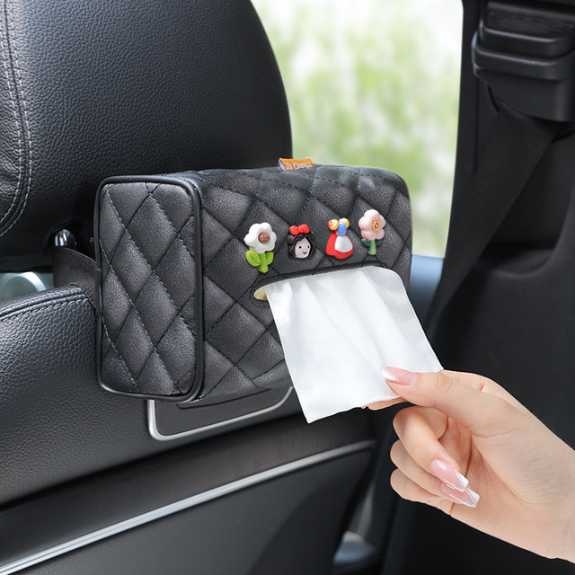 Creative cute car tissue box cartoon seat car hanging interior paper ...