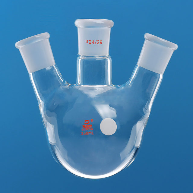 Sanaisi three-neck flask inclined mouth straight mouth round bottom ...