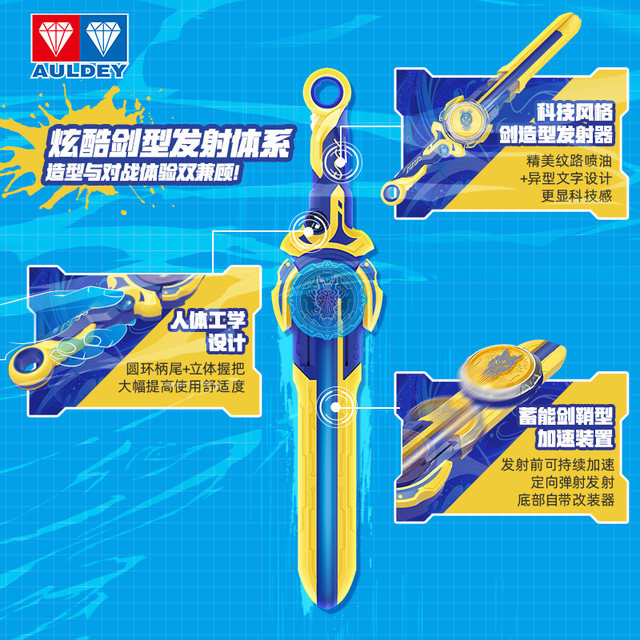 Audi double -diamond hurricane soul 6 sword rotation gyroscope battle ...
