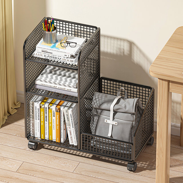 Course at the bottom of the table with a wheels bookshelf office at the ...