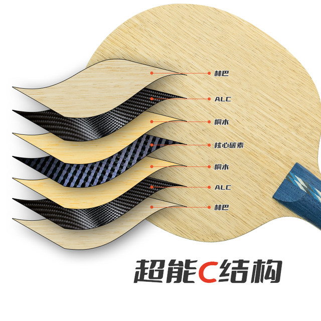 Sword genuine super C table tennis racket base plate fast arc carbon ...
