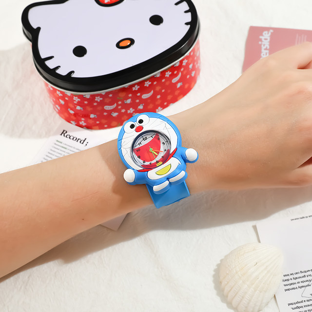 Papa circle children's cute watch girl boy jelly kindergarten birthday ...
